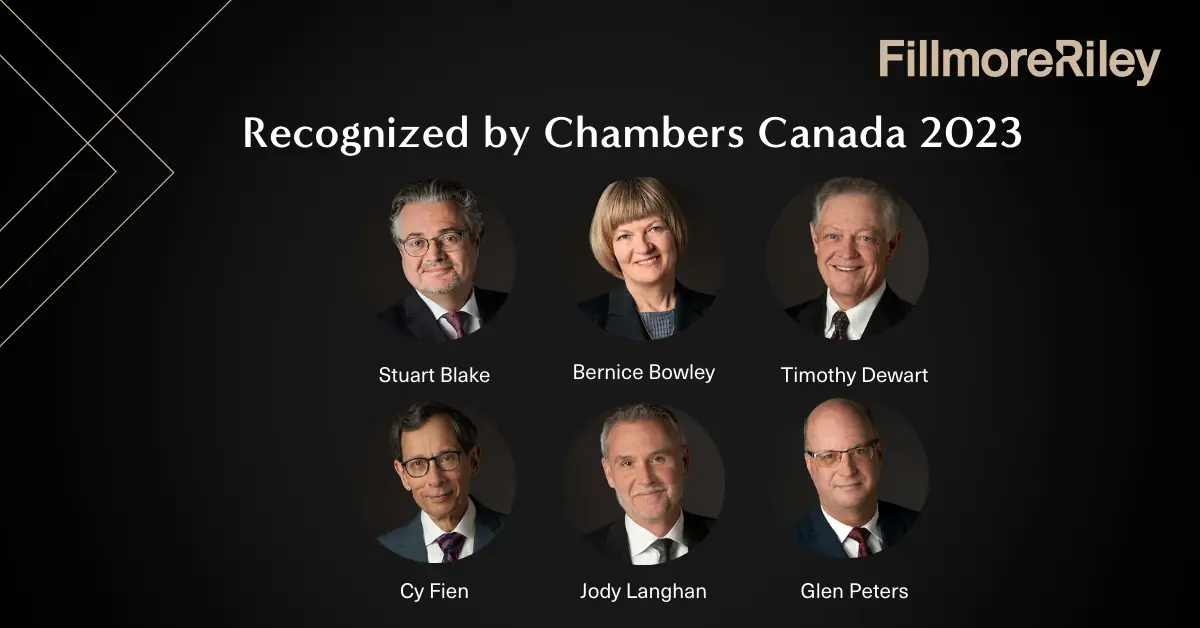 Chambers Canada 2023 recognizes Fillmore Riley as a leading ...
